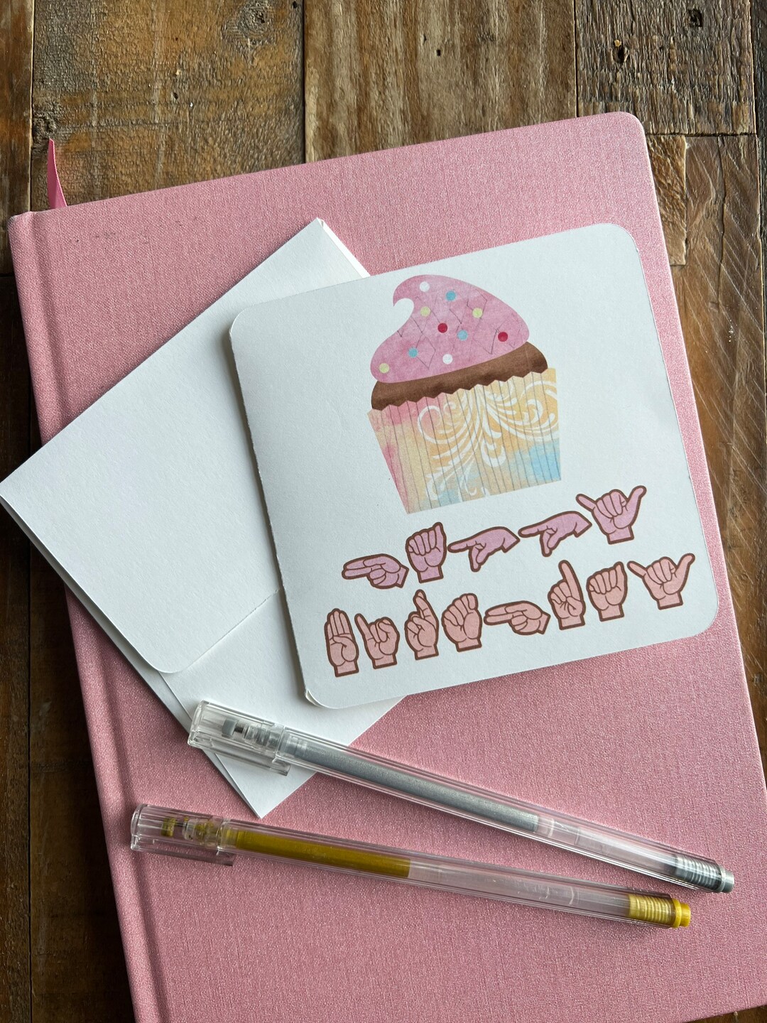 Sign Language Birthday Card / ASL Happy Birthday Card / Sign Language ...