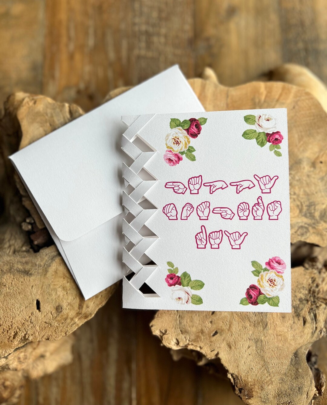 Sign Language Mother's Day Card / ASL Gift for Mom / Sign Language Gift ...