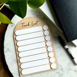Task List Dry Erase Board / to Do List White Board / Time Organization ...