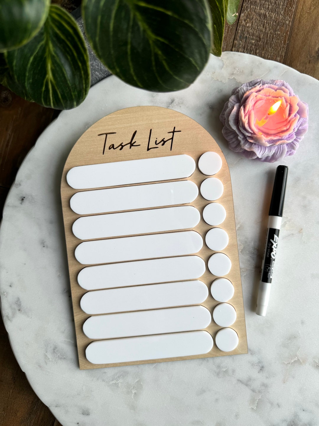 Task List Dry Erase Board / to Do List White Board / Time Organization ...