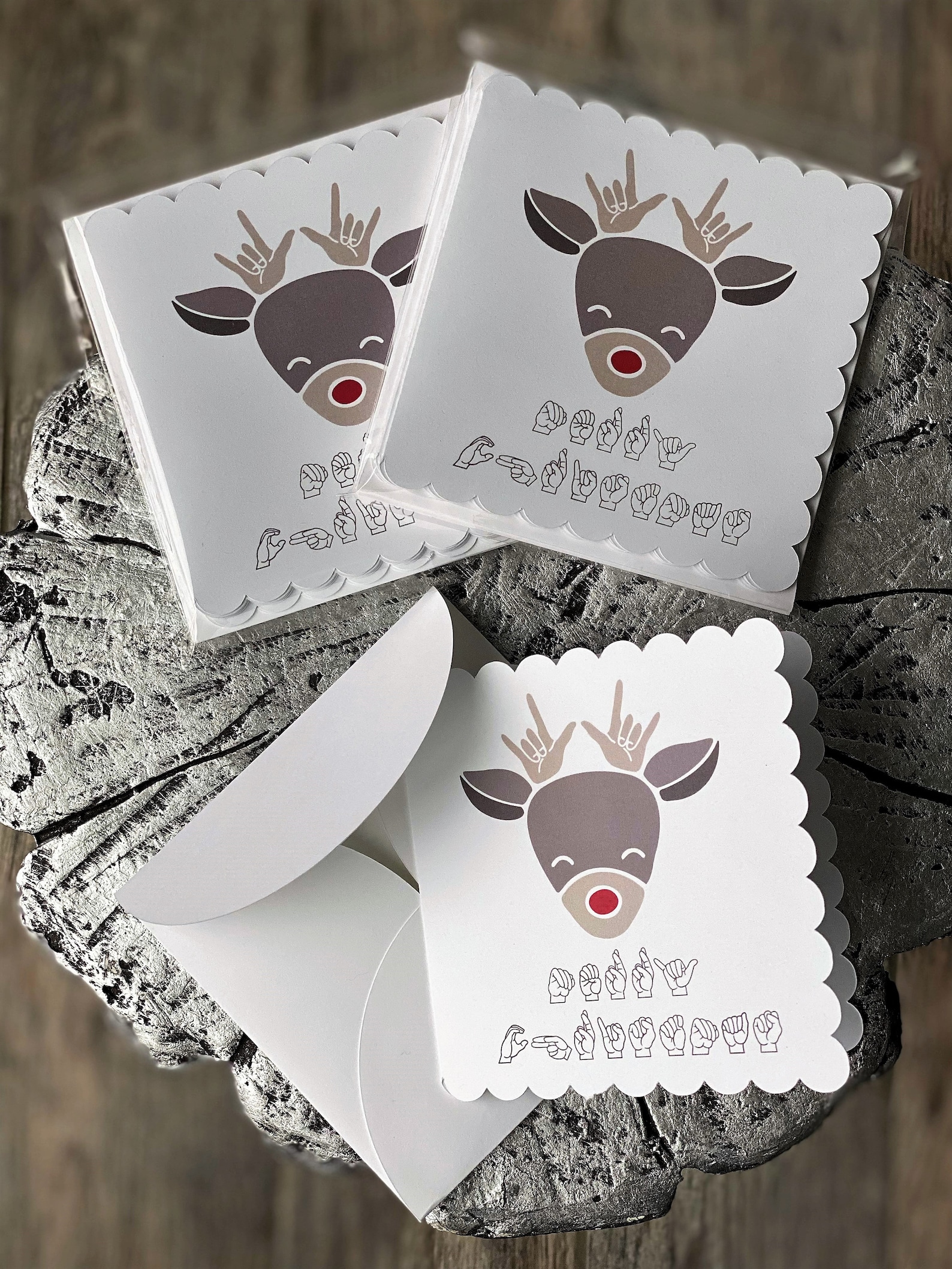 ASL Christmas Card / Sign Language Greeting Card / ASL - Etsy