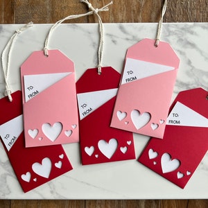 Valentines Day Gift Card Holders / Valentine’s Day Gift Tag / Gift Card ...