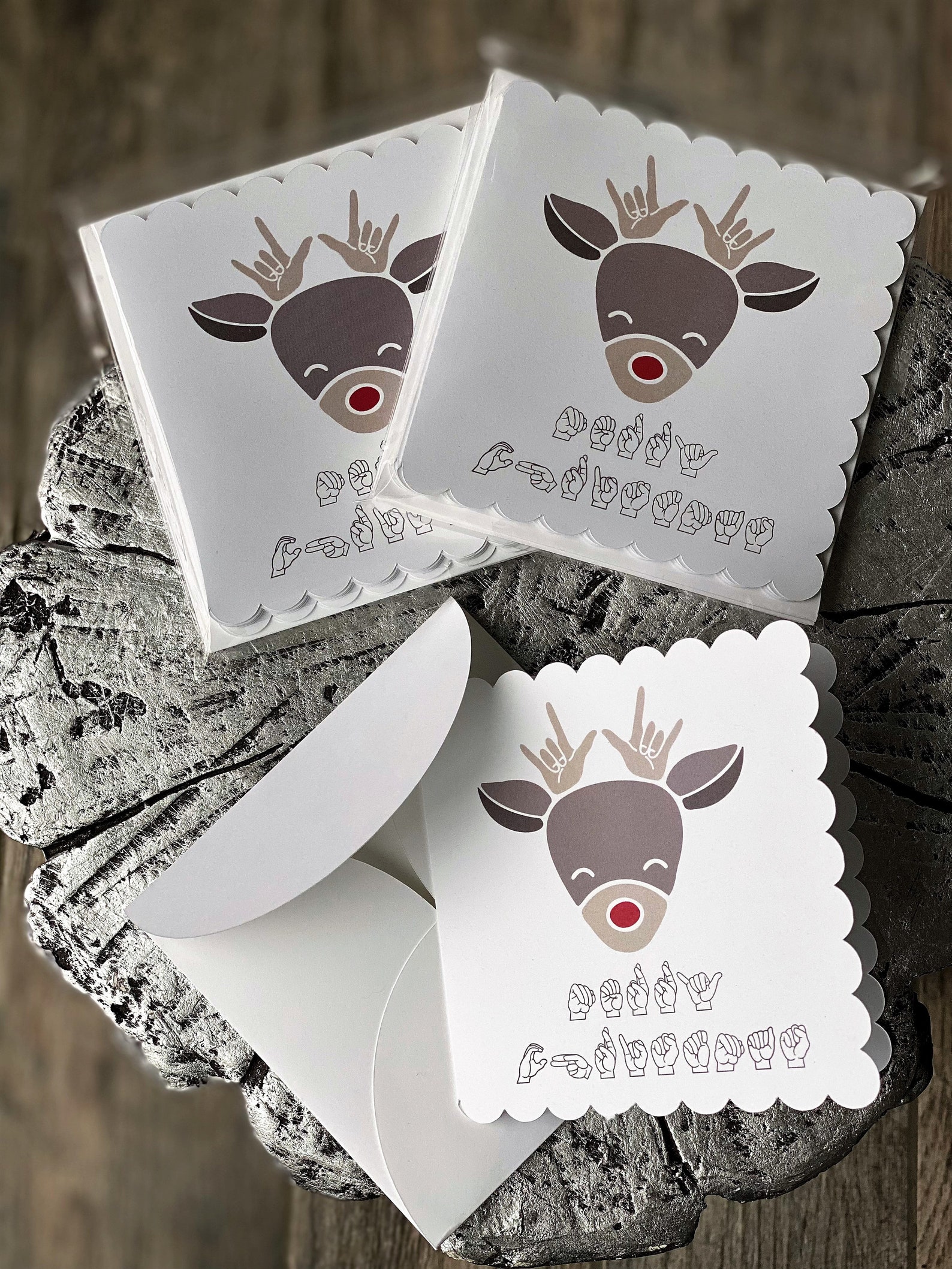 ASL Christmas Card / Sign Language Greeting Card / ASL - Etsy