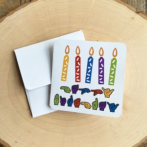 Sign Language Birthday Card / ASL Happy Birthday Card / Sign Language ...