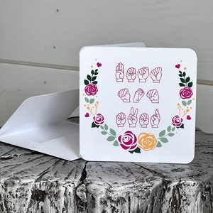 Sign Language Mother's Day Card / ASL Best Mom Ever Card / Sign ...