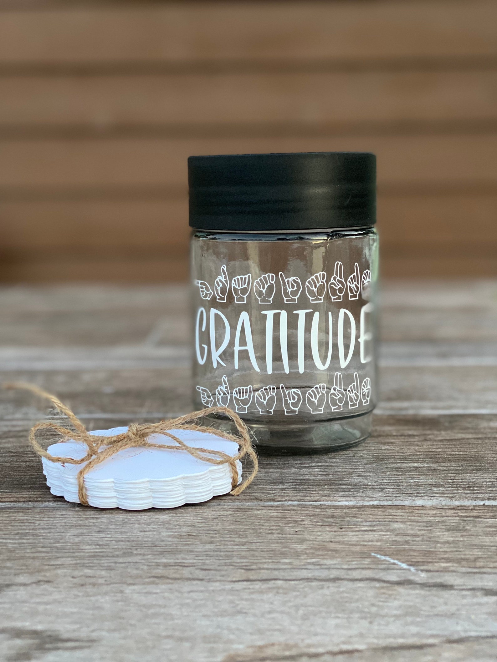 ASL Gratitude Jar / American Sign Language Gratitude Jar/ ASL - Etsy