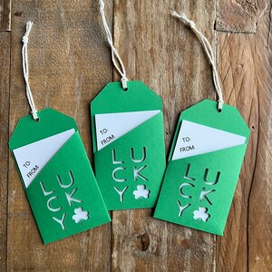St. Patrick’s Day Gift Card Holders / Shamrock Gift Tag / Lucky Gift ...