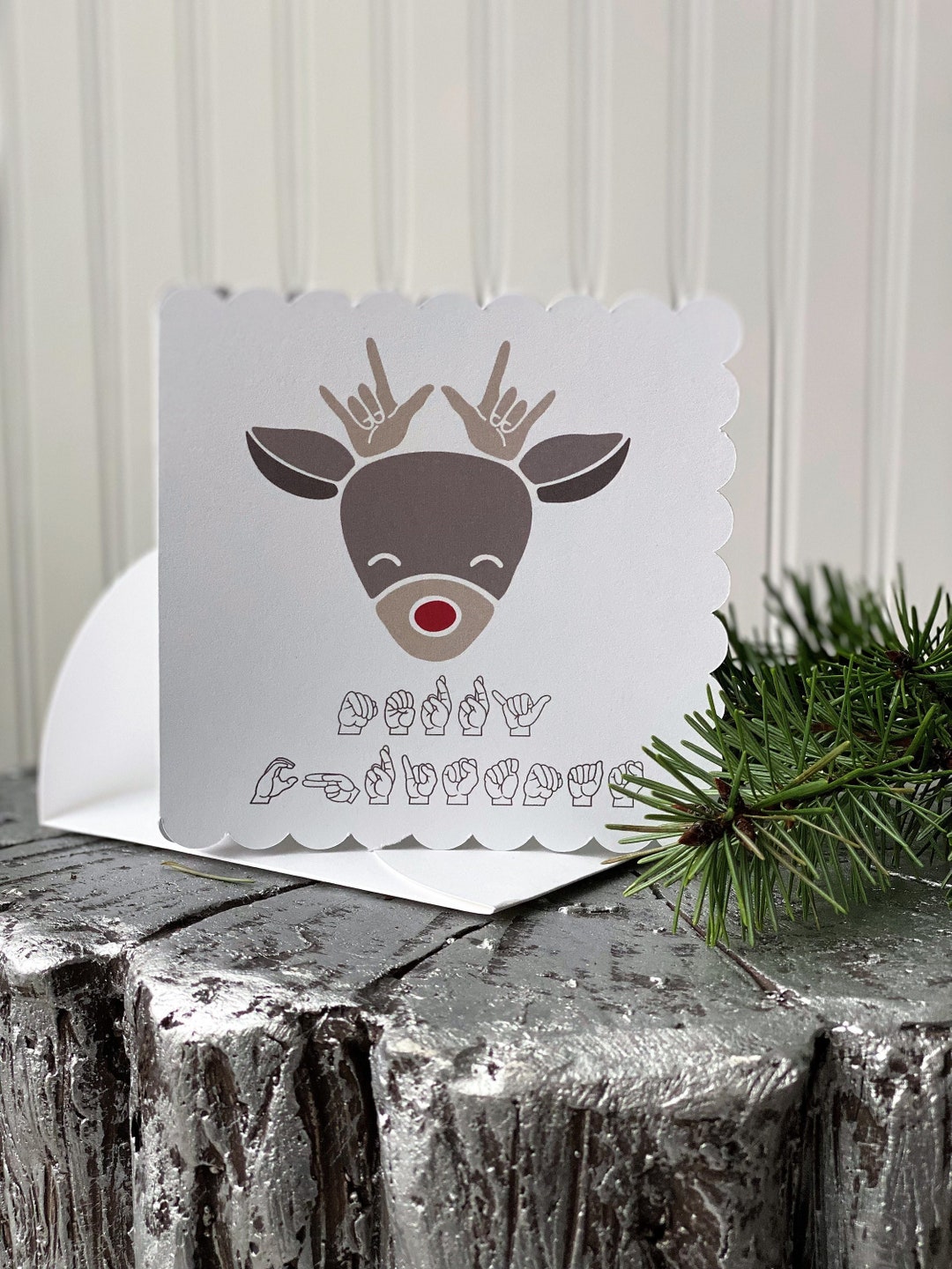 ASL Christmas Card / Sign Language Greeting Card / ASL Christmas Card ...