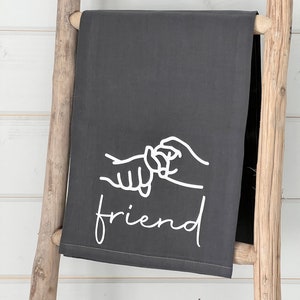 ASL Friend Tea Towel / Sign Language Gift for Friend / Sign Language ...