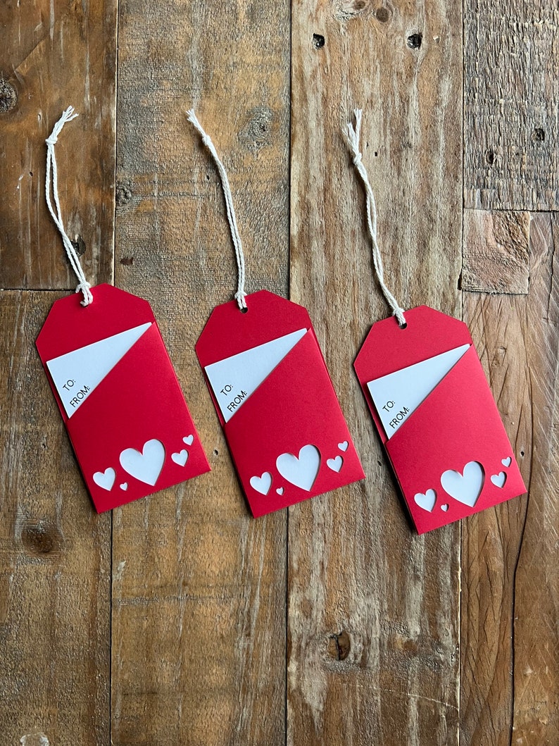 Valentines Day Gift Card Holders / Valentine’s Day Gift Tag / Gift Card ...