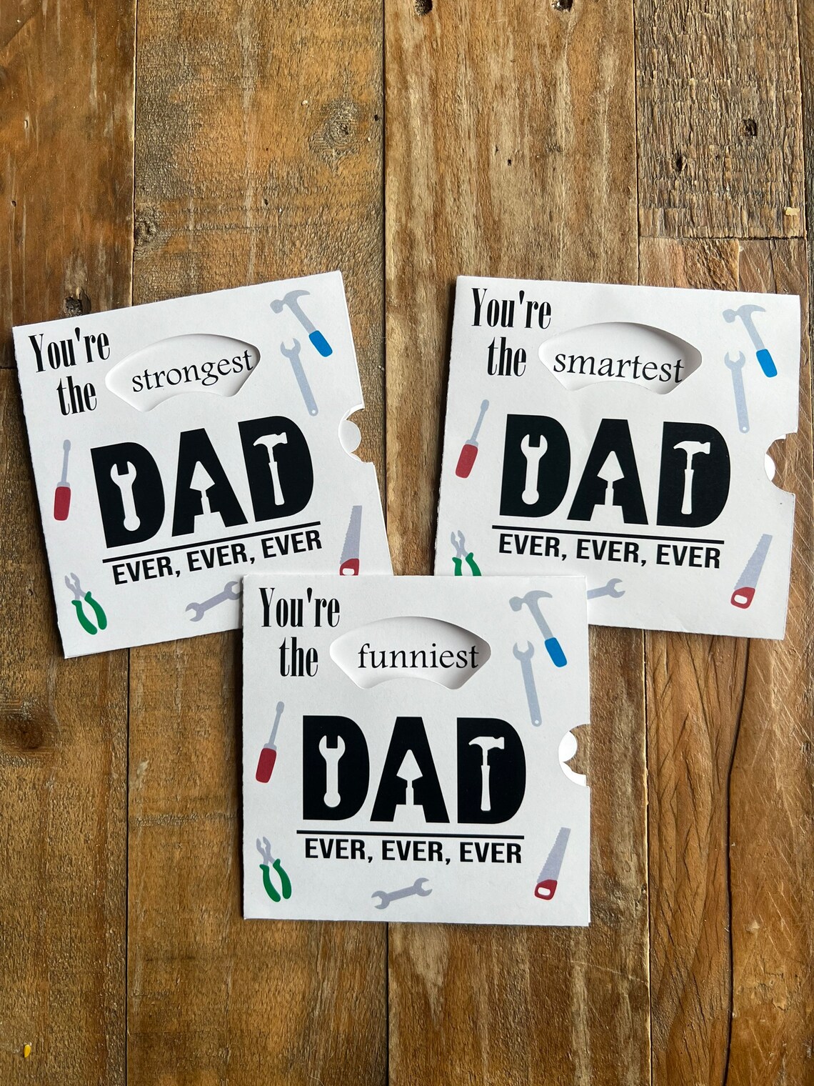 Interactive Fathers Day Card / Best Dad Ever Card / Card for - Etsy