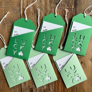 St. Patrick’s Day Gift Card Holders / Shamrock Gift Tag / Lucky Gift ...