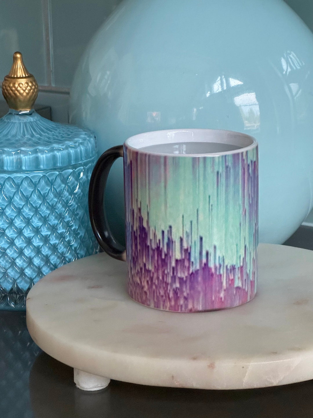 Color Changing Mug / Magic Mug / Heat Sensitive Mug / Colorful Abstract ...