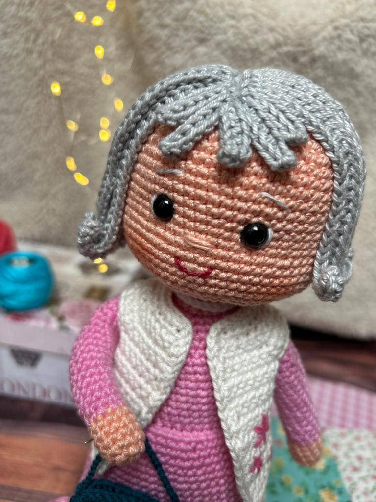 Crochet Grandma English Pattern, Amigurumi Grandma Pattern, Easy ...