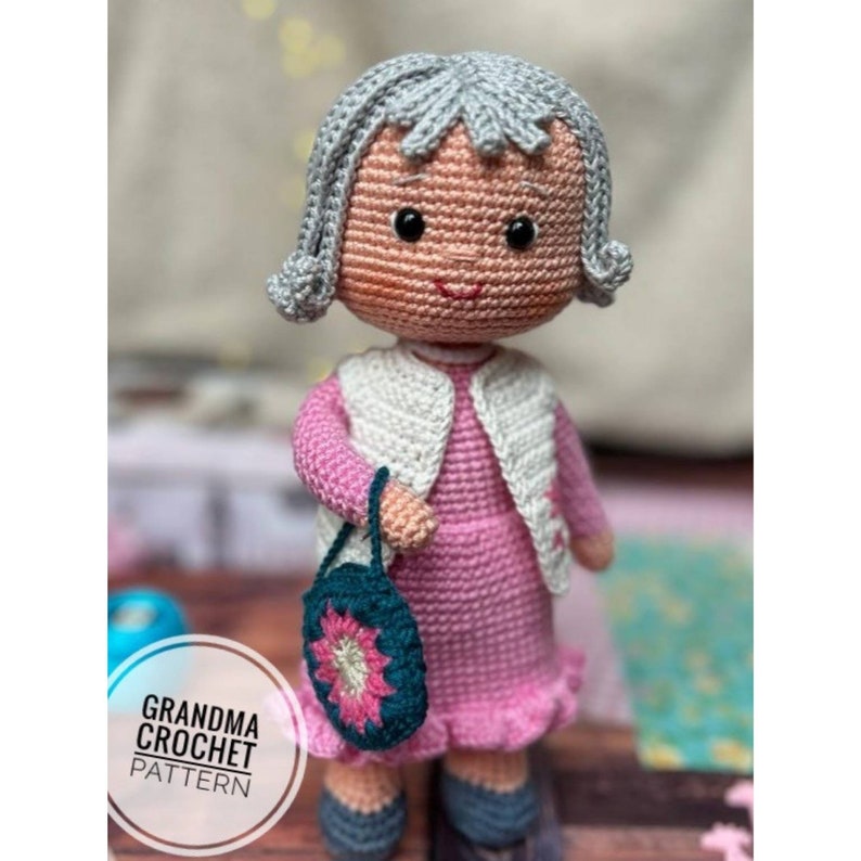 Crochet Grandma English Pattern Amigurumi Grandma Pattern - Etsy