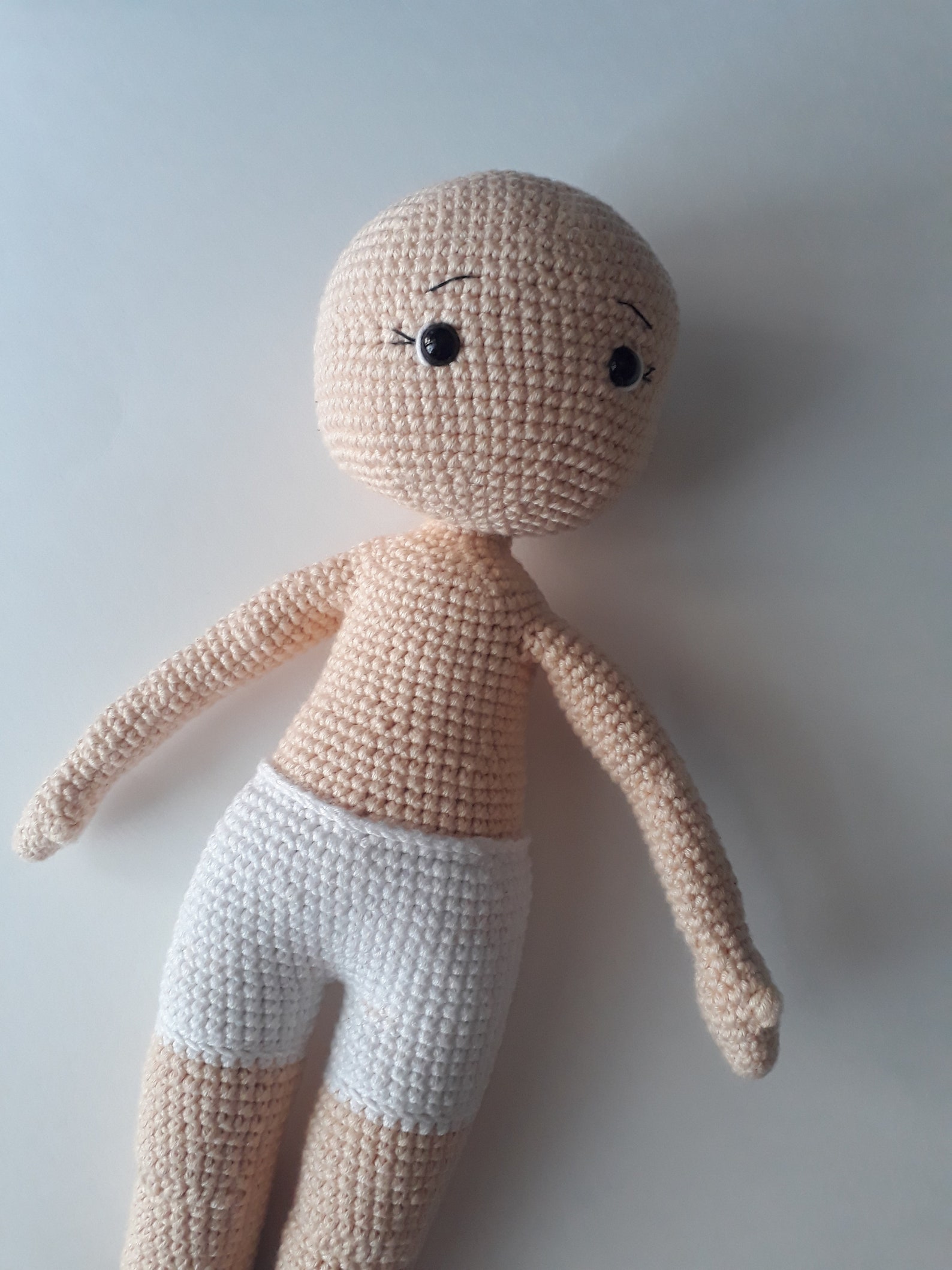 Crochet Doll Pattern Crochet Doll Base Crochet Doll Body - Etsy