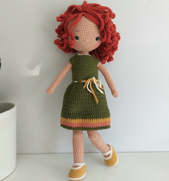 Redhead Doll Crochet Doll For Sale Etsy