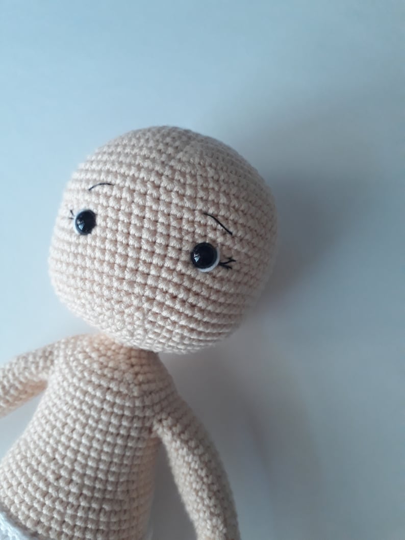 Crochet Doll Pattern Crochet Doll Base Crochet Doll Body - Etsy