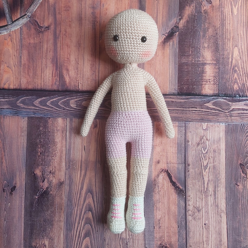 Crochet Doll Base Pattern Amigurumi Doll Body Pattern | Etsy