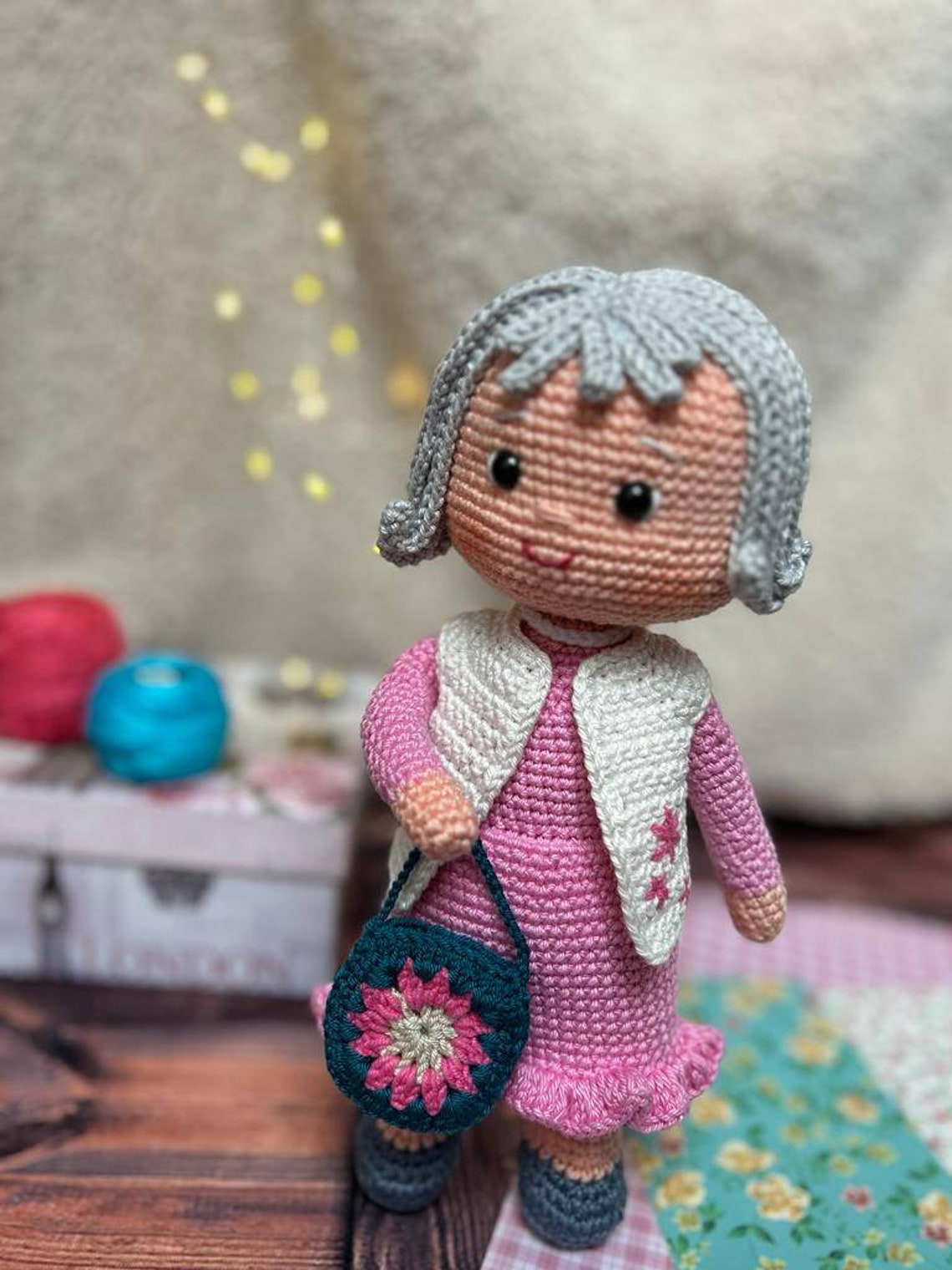 Crochet Grandma English Pattern, Amigurumi Grandma Pattern, Easy ...