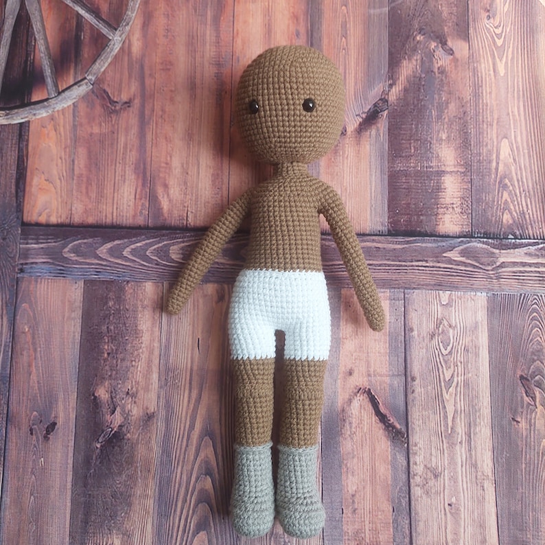 Crochet Doll Base Pattern Amigurumi Doll Body Pattern - Etsy