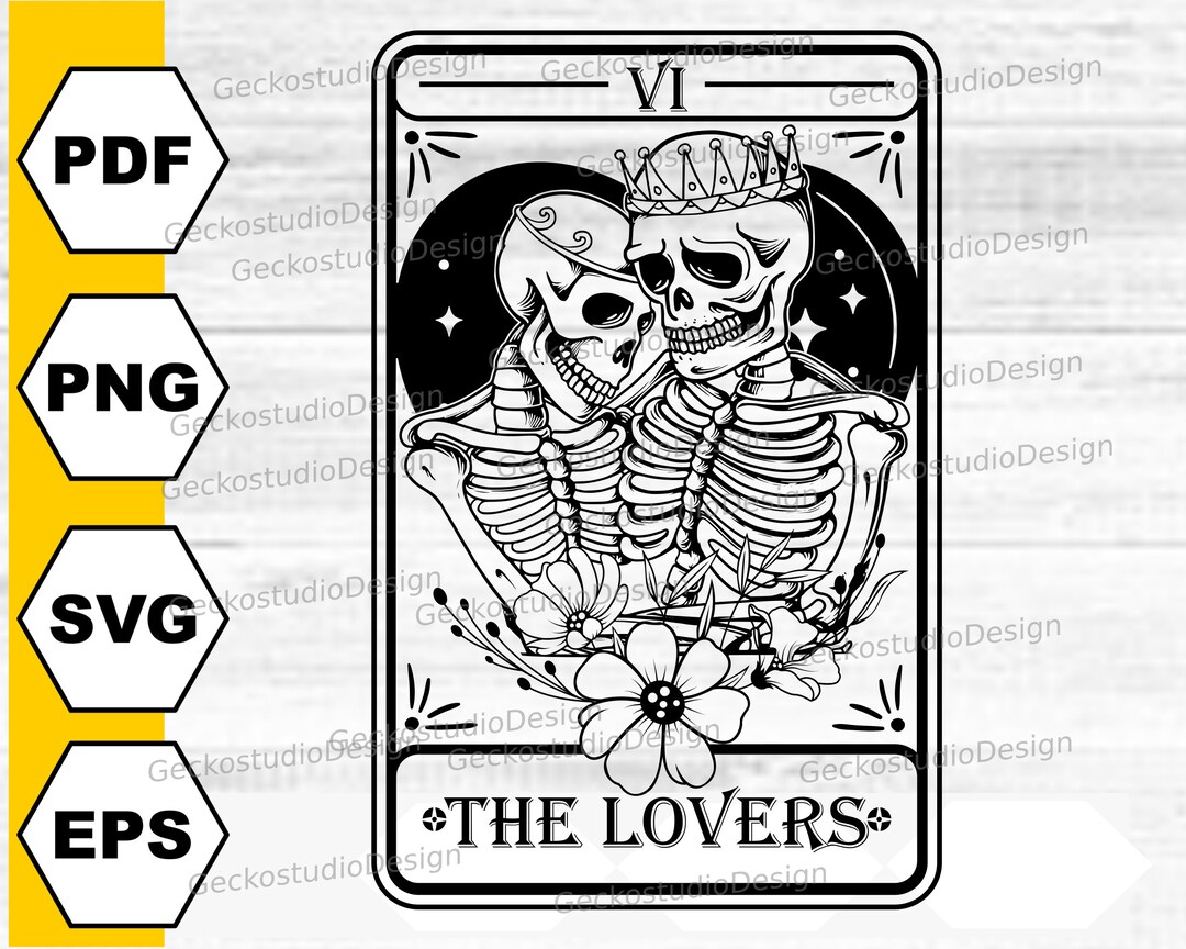 Skeleton Lover Svg. the Lovers Svg. the Lovers Cut Files. Valentine ...