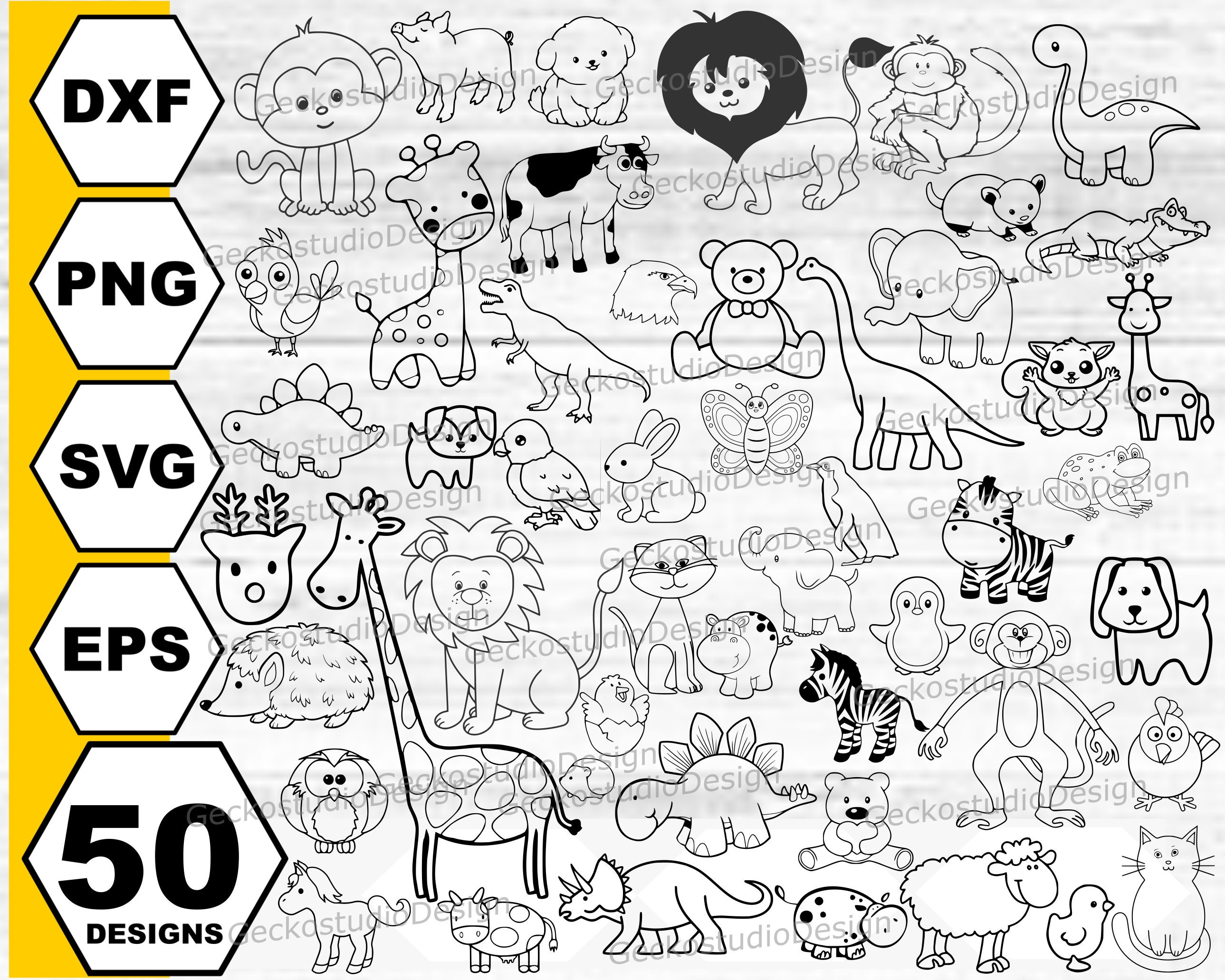 Animal Svg. Animal Silhouette. Animal Svg Bundle. Animal Clipart ...