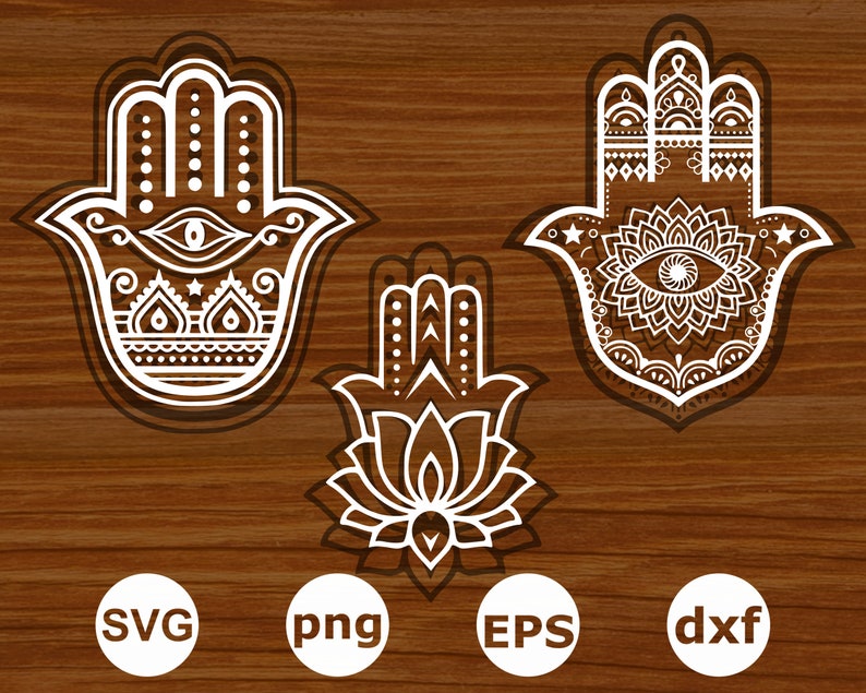 Hamsa Hand Svg . Hamsa Clipart . Hamsa Cut Files . Hamsa - Etsy