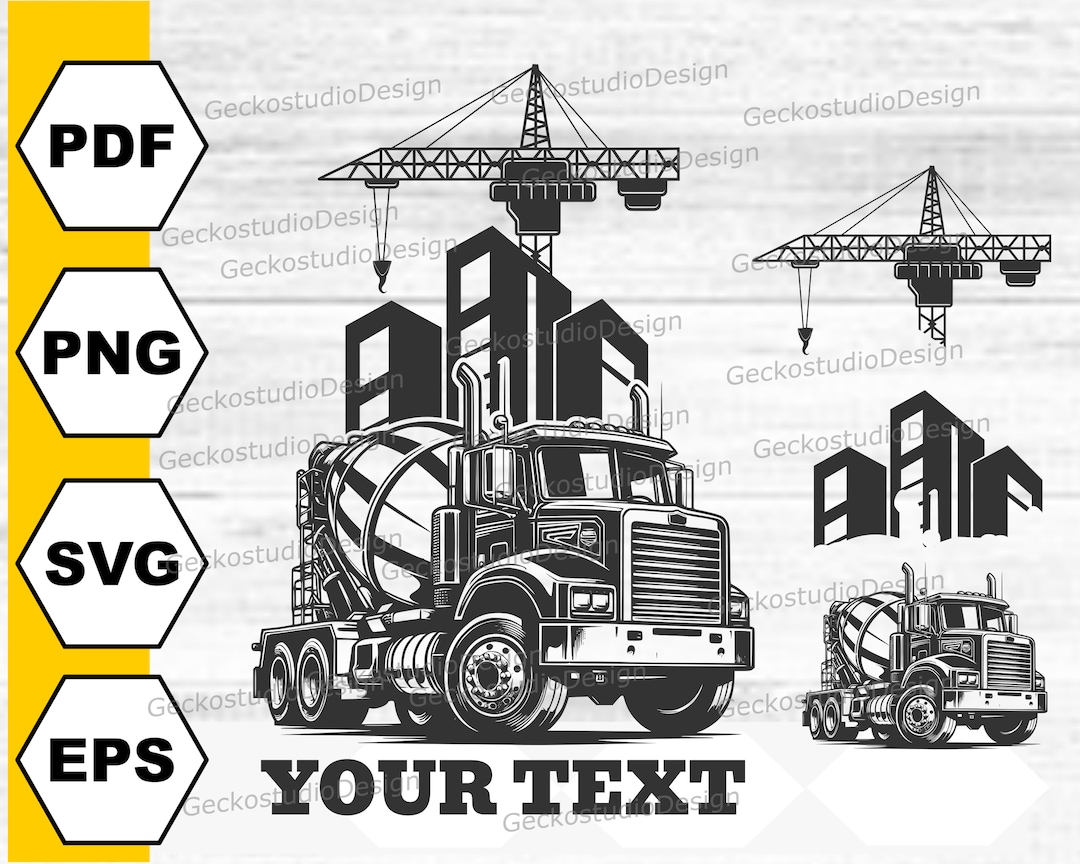 Mixer Truck Svg. US Concreate Mixer Truck Svg. Cement Mixer Truck ...