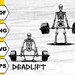Funny Skeleton Powerlifting SVG | Skeleton Weight Lifting Svg, Skeleton ...
