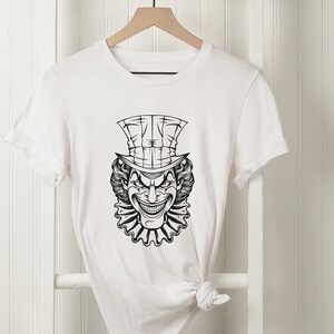 Clown Svg. Skull Jester Svg. Clown Silhouette. Scary Face Svg. Scary ...