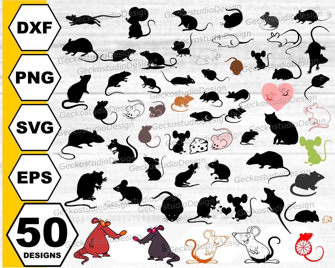 Rat Svg . Rat Clipart . Rat Silhouette . Rat Vector. Mouse Svg - Etsy