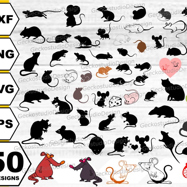 Mouse Rat Svg - Etsy