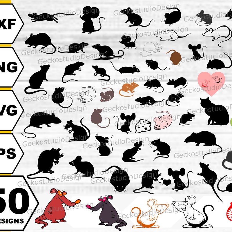 Mouse Rat Svg - Etsy