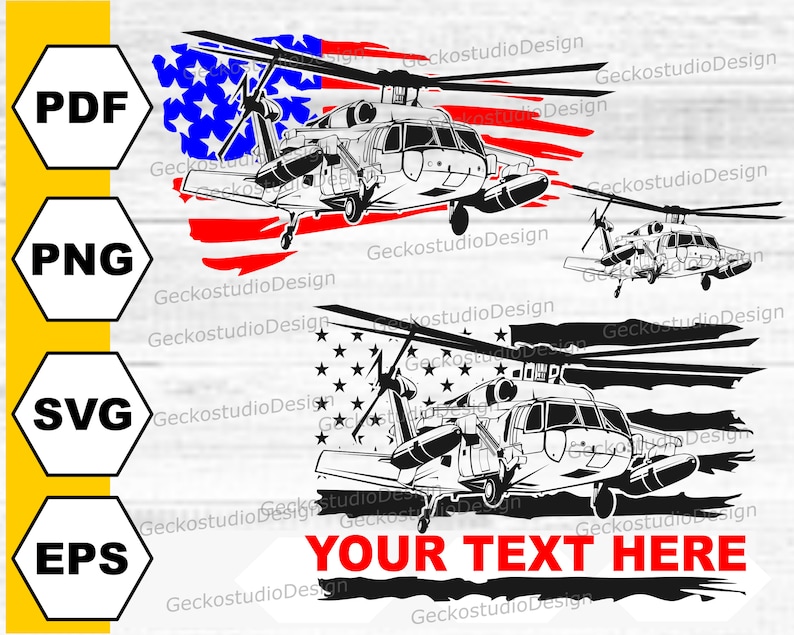 US Blackhawk Helicopter Svg. Airforce Svg. Helicopter Png. - Etsy