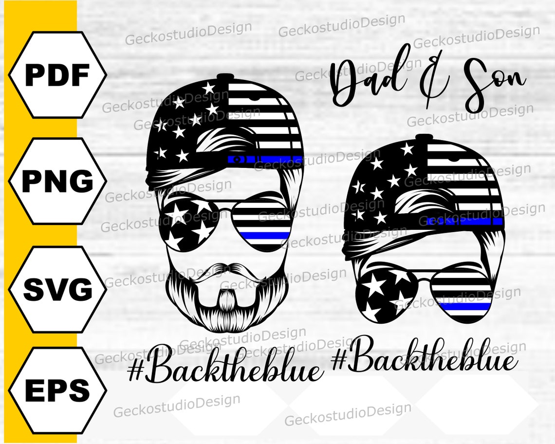 Fam Police Svg. Back the Blue Svg. Police Wife Svg. Thin Blue - Etsy