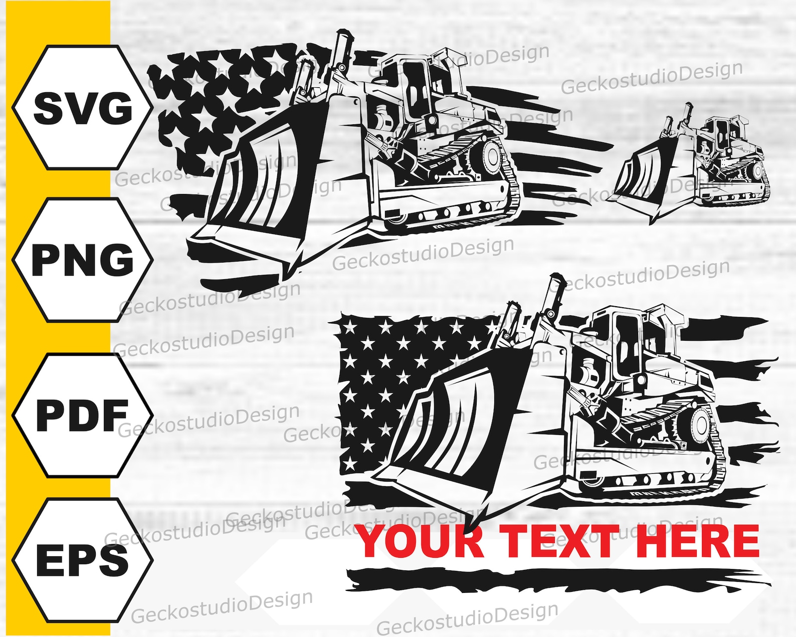 Heavy Bulldozer Svg. Construction Svg. Heavy Equipment Svg. - Etsy