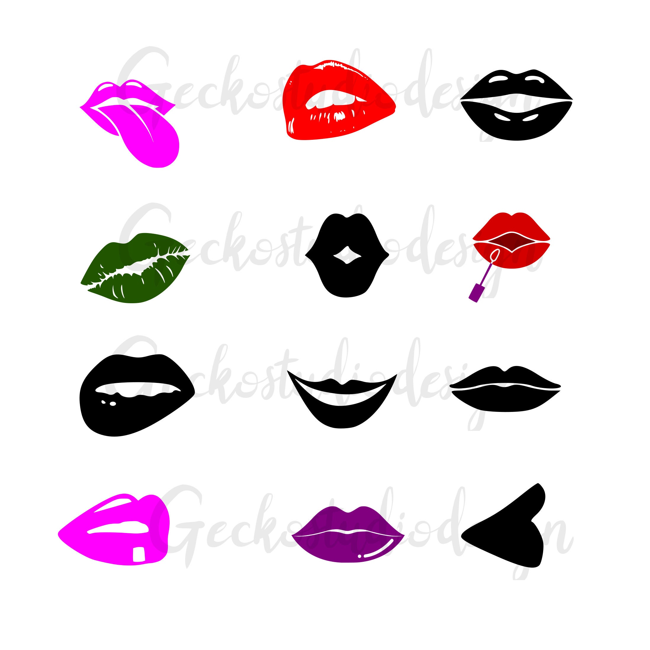 Women Lips Svg . Women Face Svg . Lips for Cricut . Lipstick Svg ...