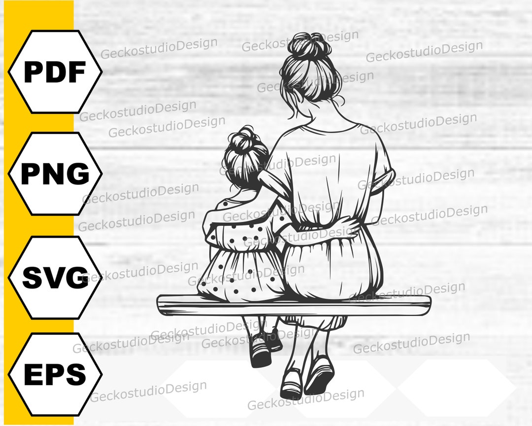 Mom and Daughter Svg. True Love Svg. Mother and Daughter Svg. Mother ...
