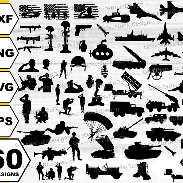 Military Cut File - Etsy