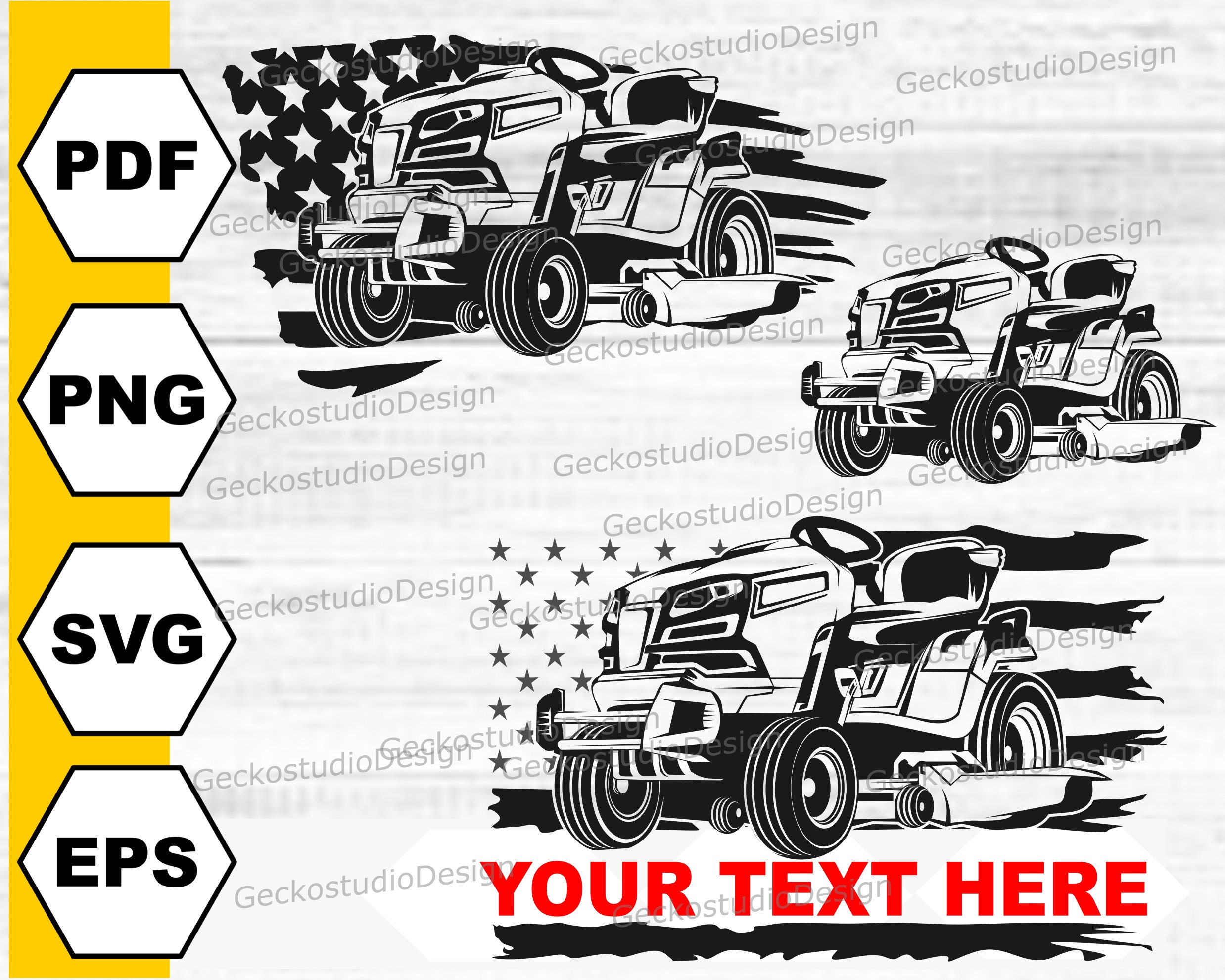 US Riding Mower Svg. Lawn Mower Svg. Landscaping Logo. Lawn - Etsy UK