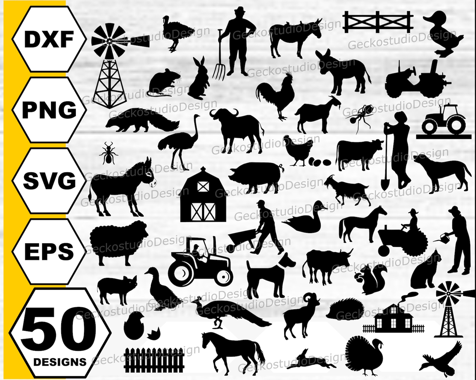Barn Svg .farm Svg. Farm Animal SVG animal Silhouette Farm - Etsy