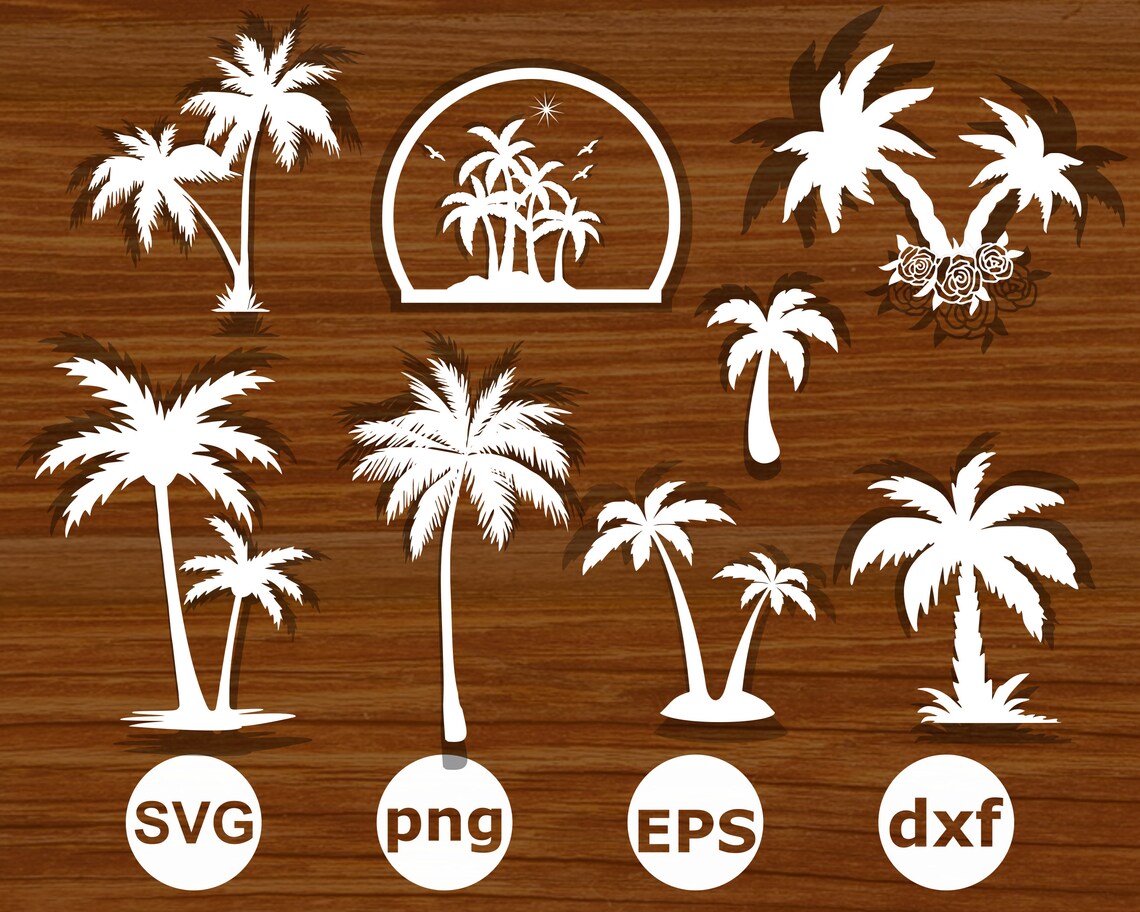 Palm Tree Svg. Palm Tree Svg Bundle. Palm Tree Cut Files. Palm - Etsy
