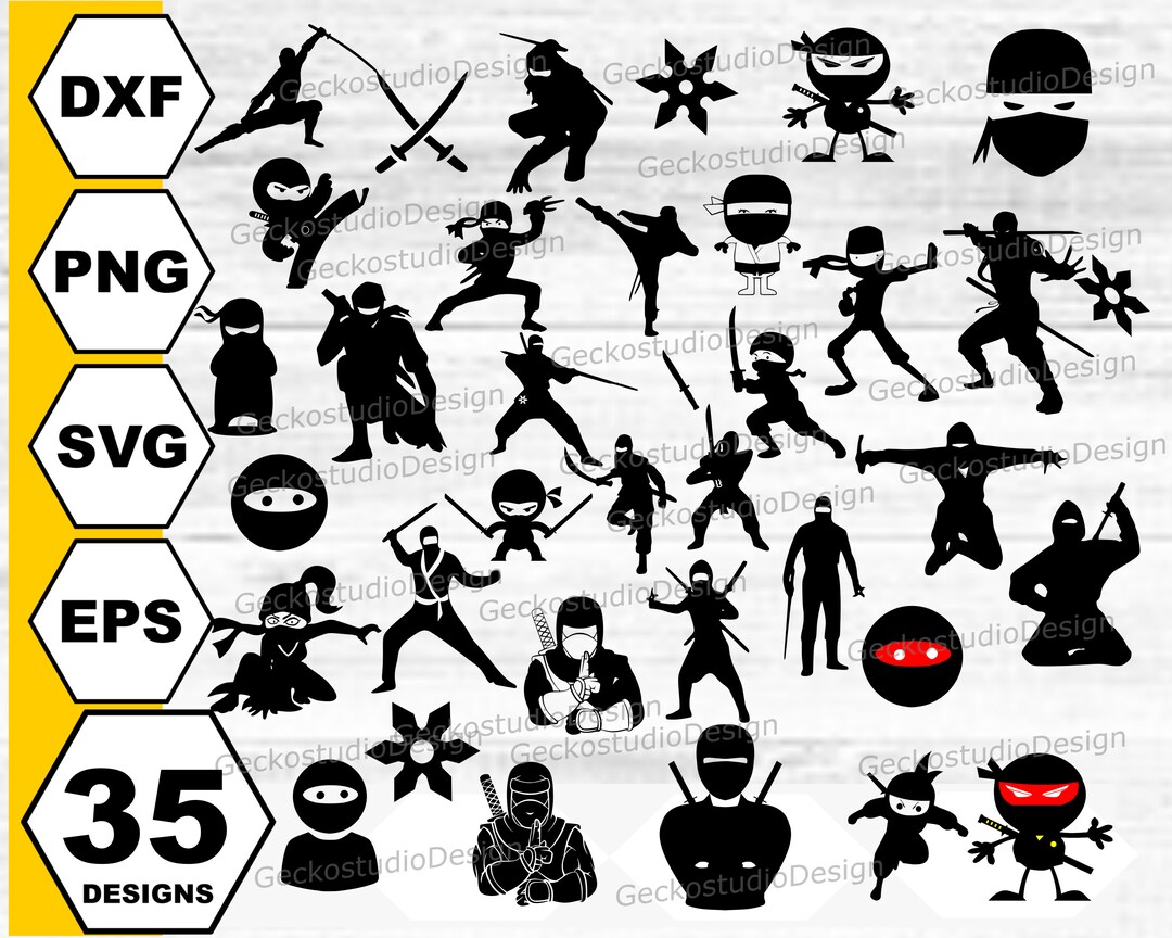 Ninja Svg Bundle .clipart Ninjas . Ninja Clipart . Ninja Boy - Etsy Canada