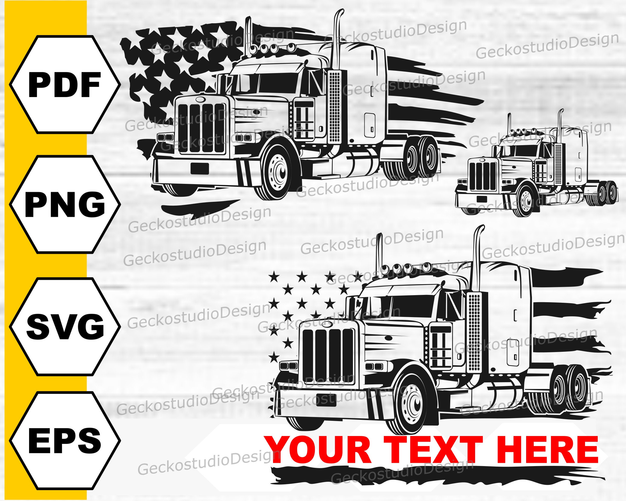 American Truck Svg. Semi Truck Svg. Truck Driver Svg. Truck - Etsy