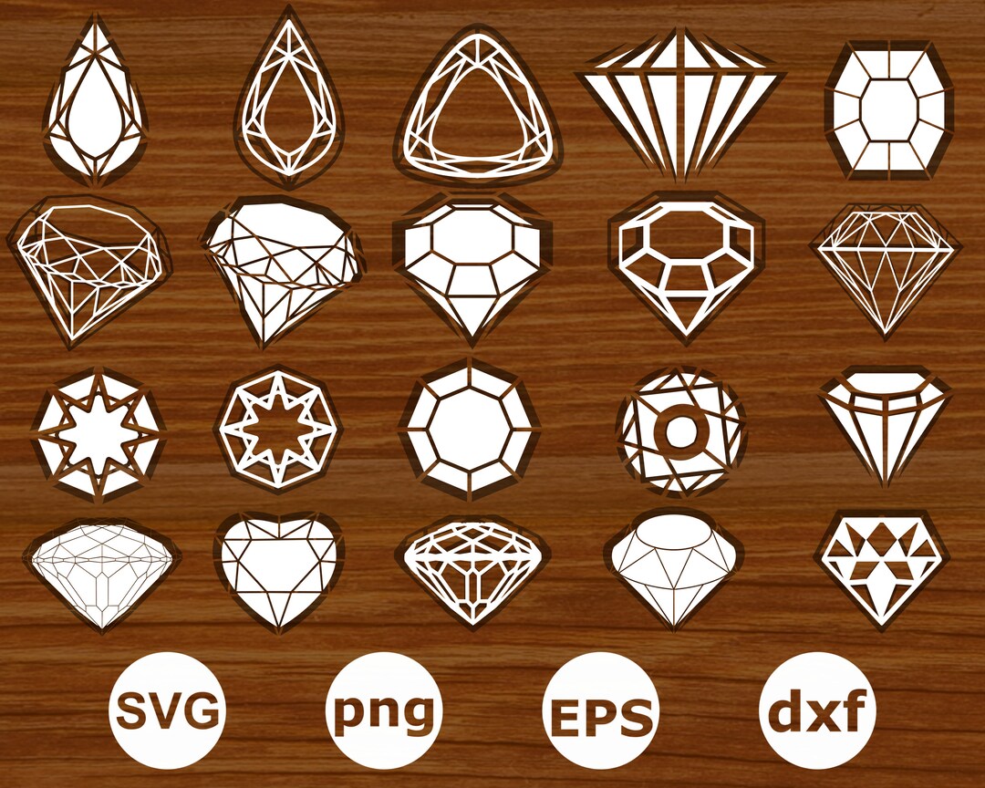 Diamond Svg. Diamond Cut Files. Diamond Silhouette. Diamond Clipart ...