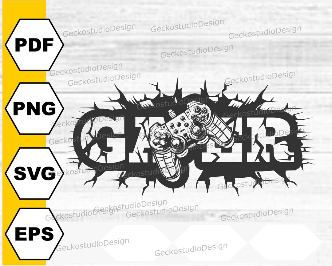 Gamer Controller Svg. Gamer Silhouette Cut Files. Video Games Svg ...