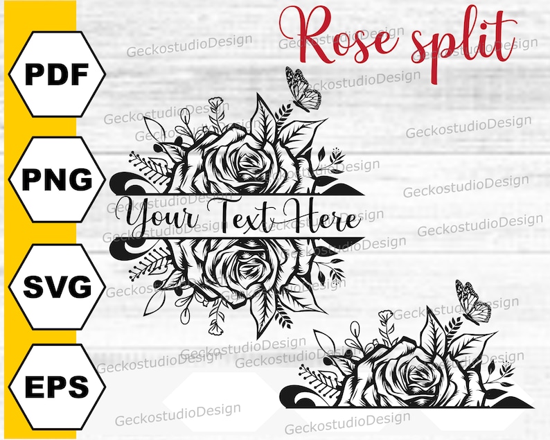 Red Half Rose Svg. Split Rose Svg. Rose Png. Flower Svg. Rose - Etsy