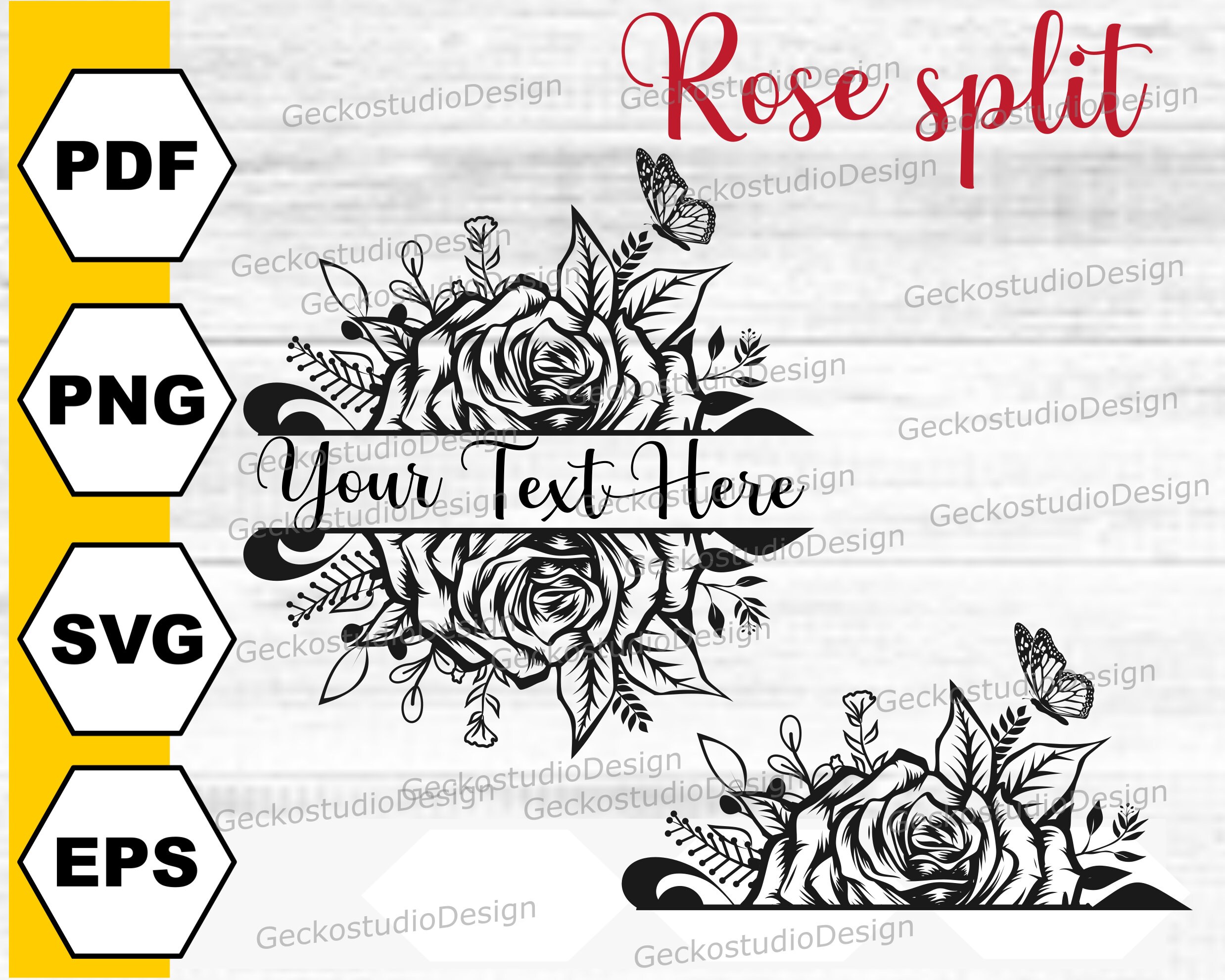Red Half Rose Svg. Split Rose Svg. Rose Png. Flower Svg. Rose - Etsy Canada