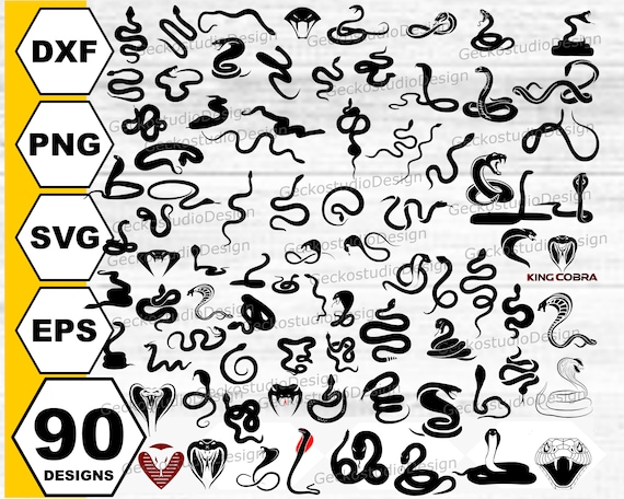Snake Svg Bundle . Cobra Clipart . Cobra Svg . Snake | Etsy UK